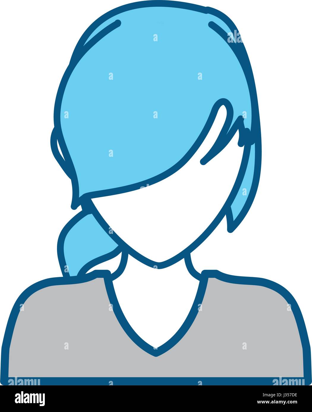 Woman faceless head Stock Vector Image & Art - Alamy