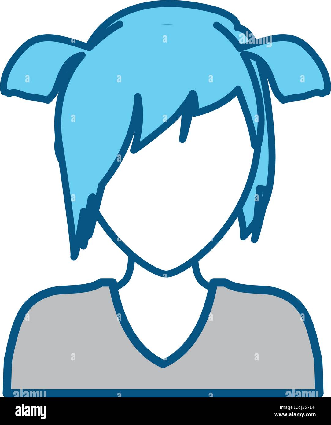Woman faceless head Stock Vector Image & Art - Alamy