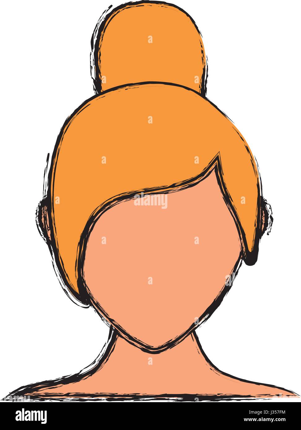 Woman faceless head Stock Vector Image & Art - Alamy