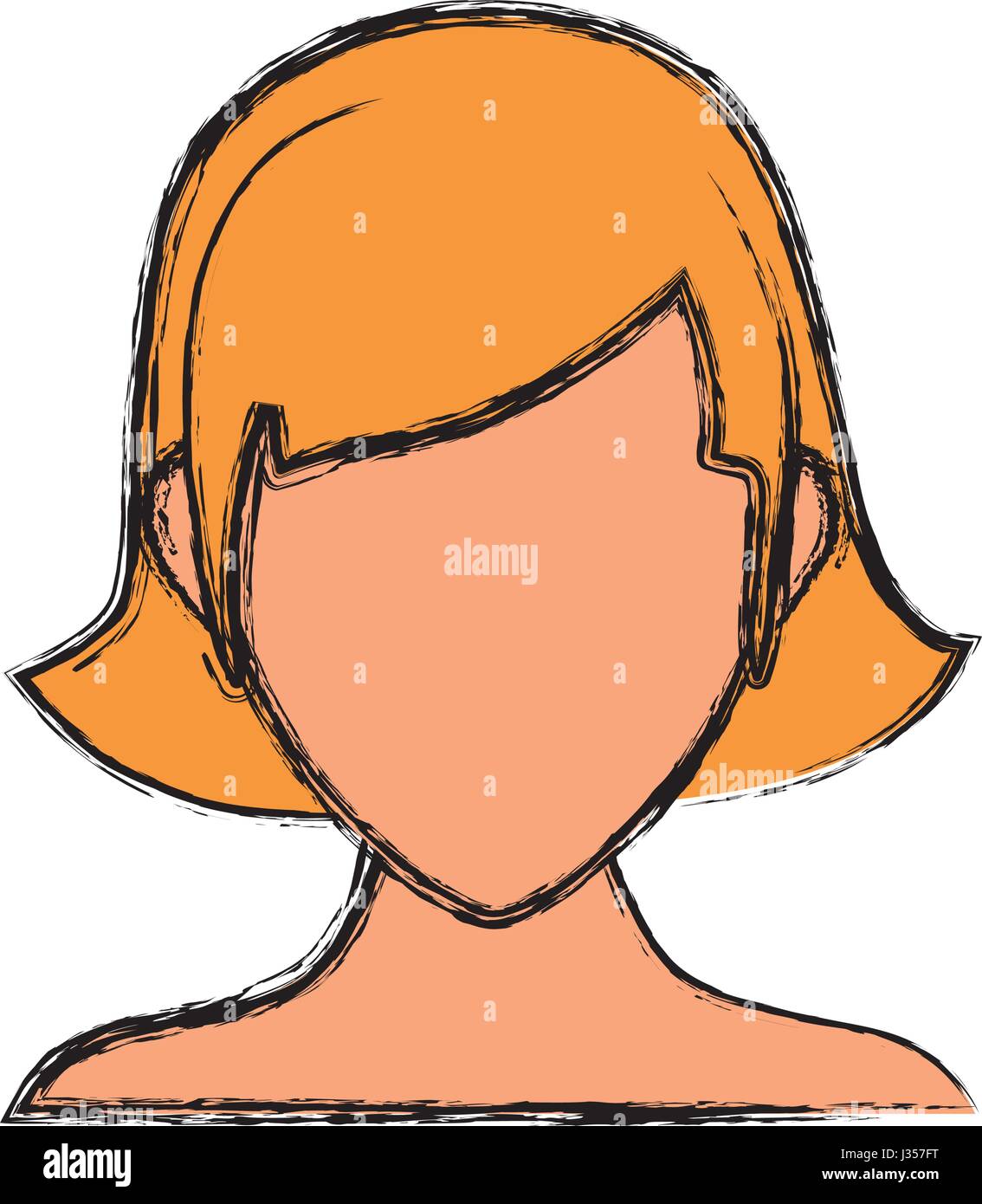 Woman faceless head Stock Vector Image & Art - Alamy