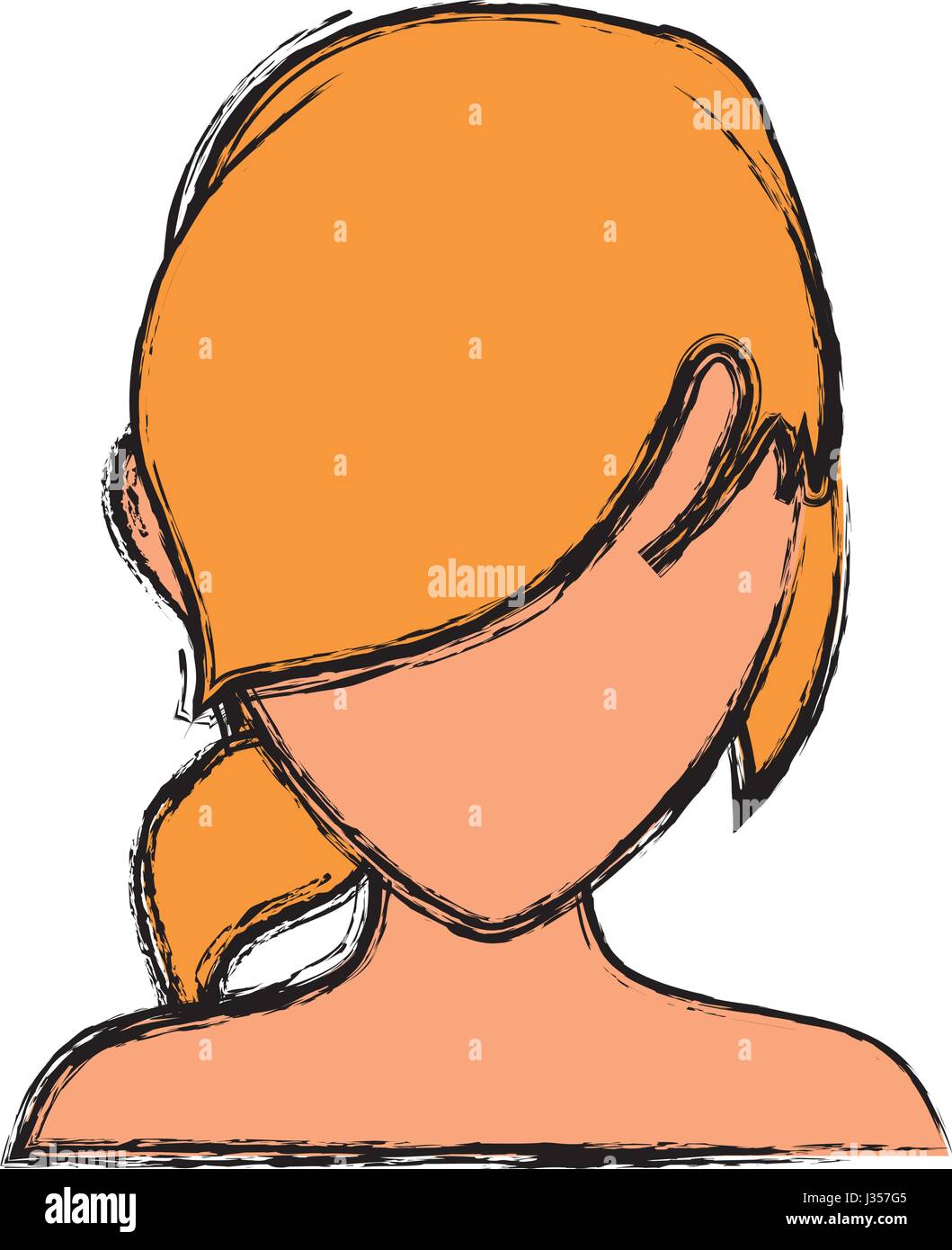 Woman faceless head Stock Vector Image & Art - Alamy
