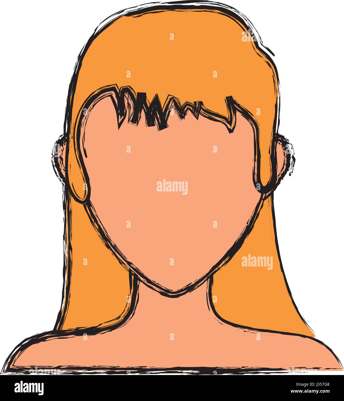 Woman faceless head Stock Vector Image & Art - Alamy