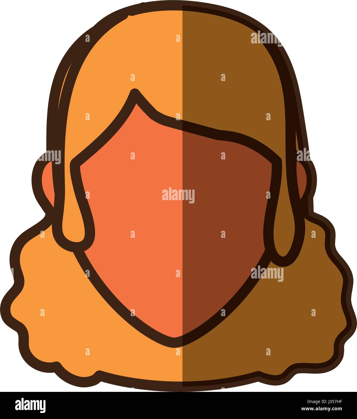 Woman faceless head Stock Vector Image & Art - Alamy