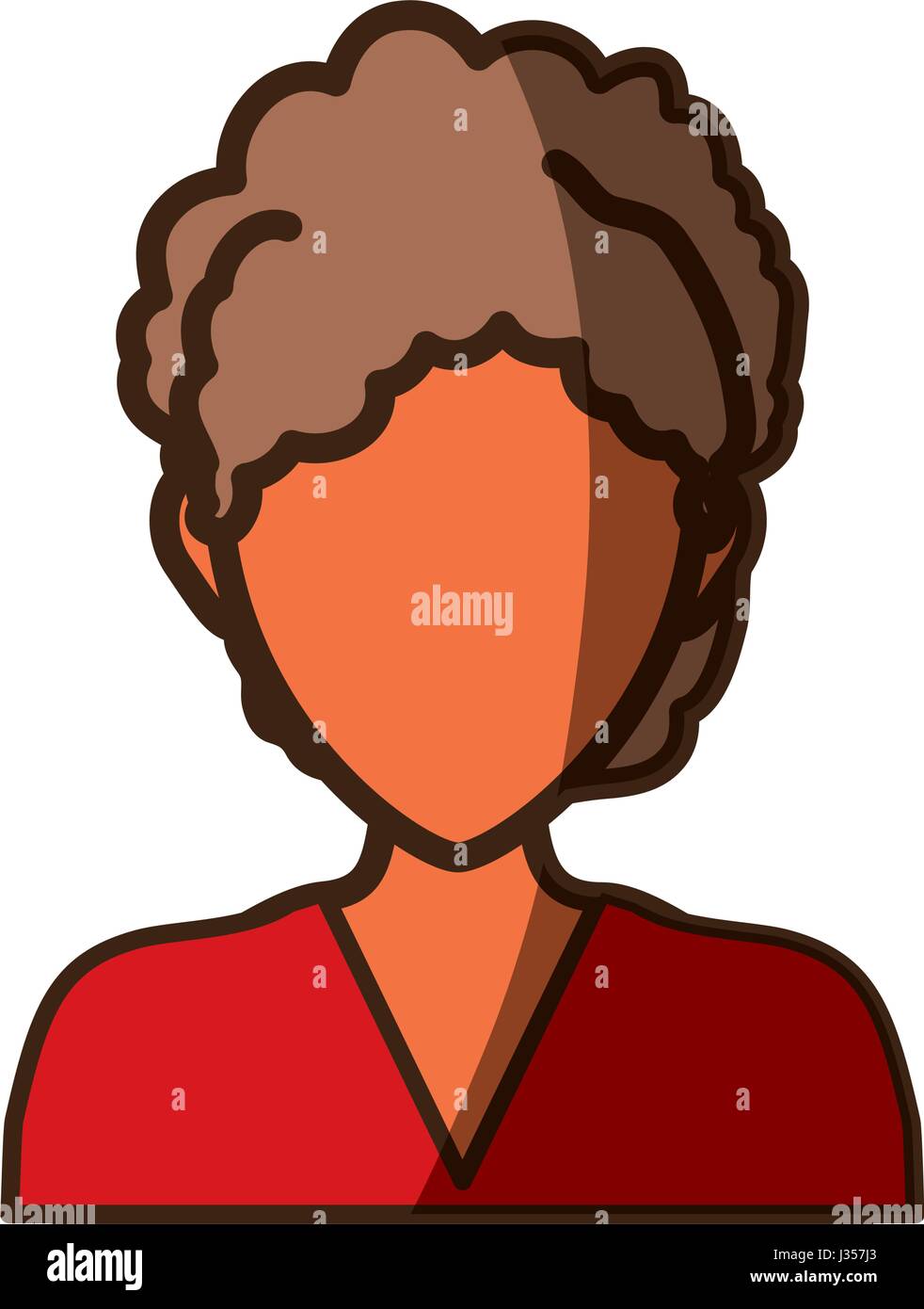 Woman faceless head Stock Vector Image & Art - Alamy