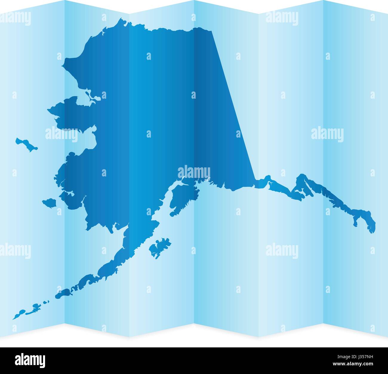 Alaska map on a white background. Vector illustration Stock Vector ...