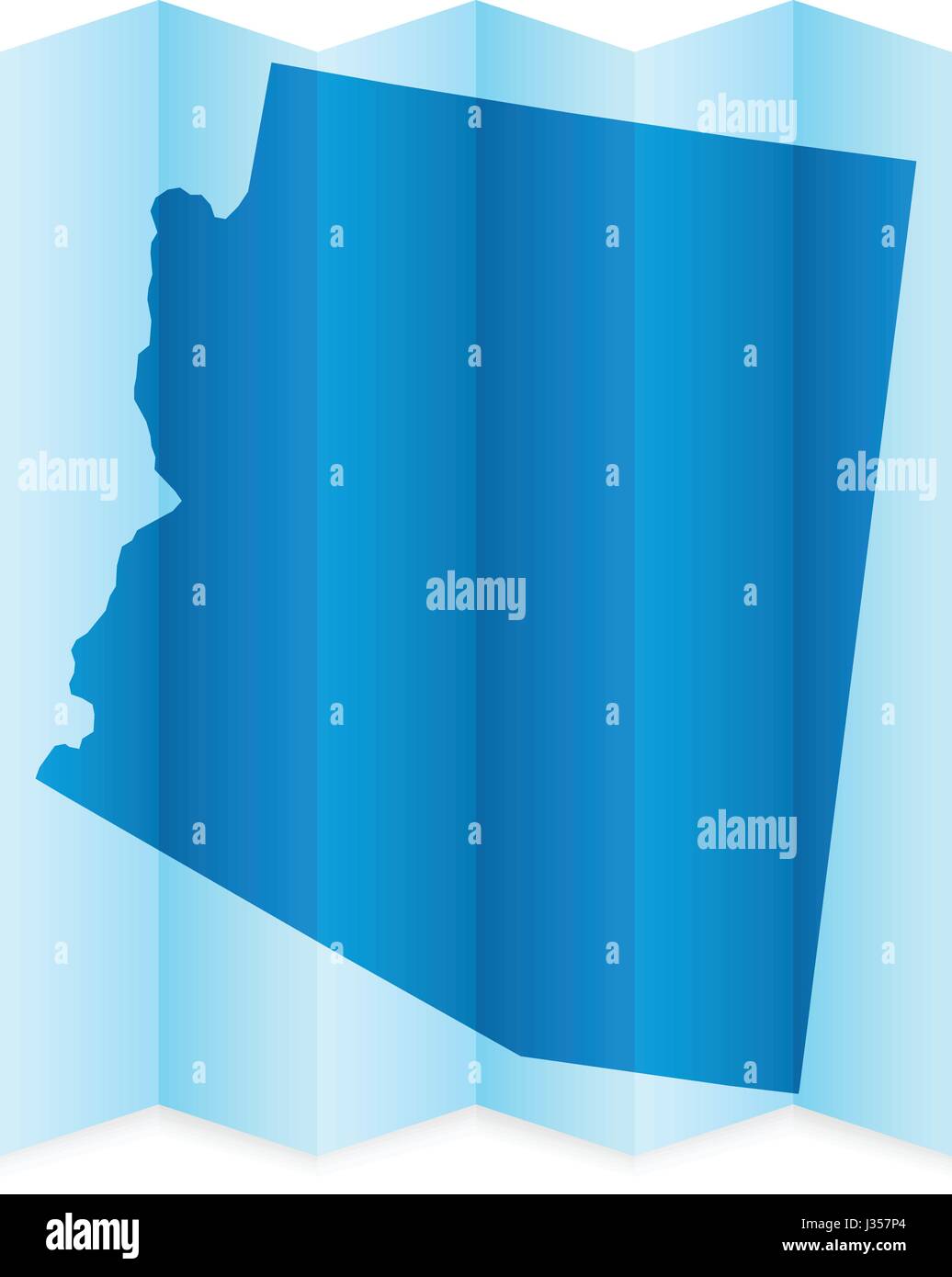 Arizona map on a white background. Vector illustration Stock Vector ...
