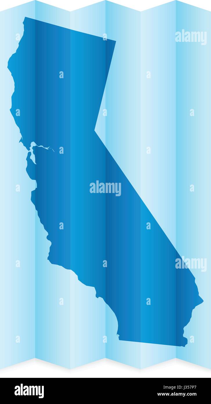 California map on a white background. Vector illustration Stock Vector ...