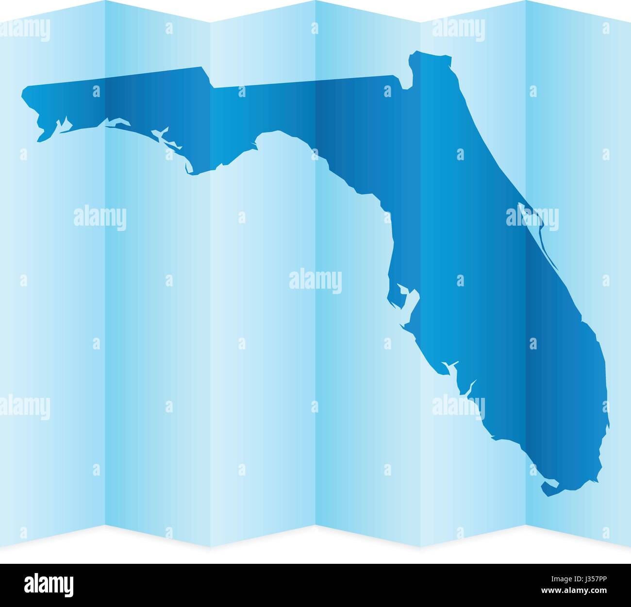 Florida map on a white background. Vector illustration Stock Vector ...