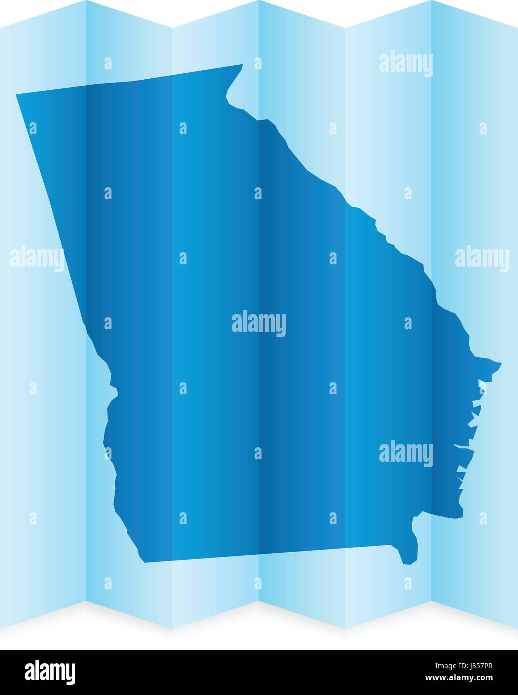 Georgia map on a white background. Vector illustration Stock Vector ...