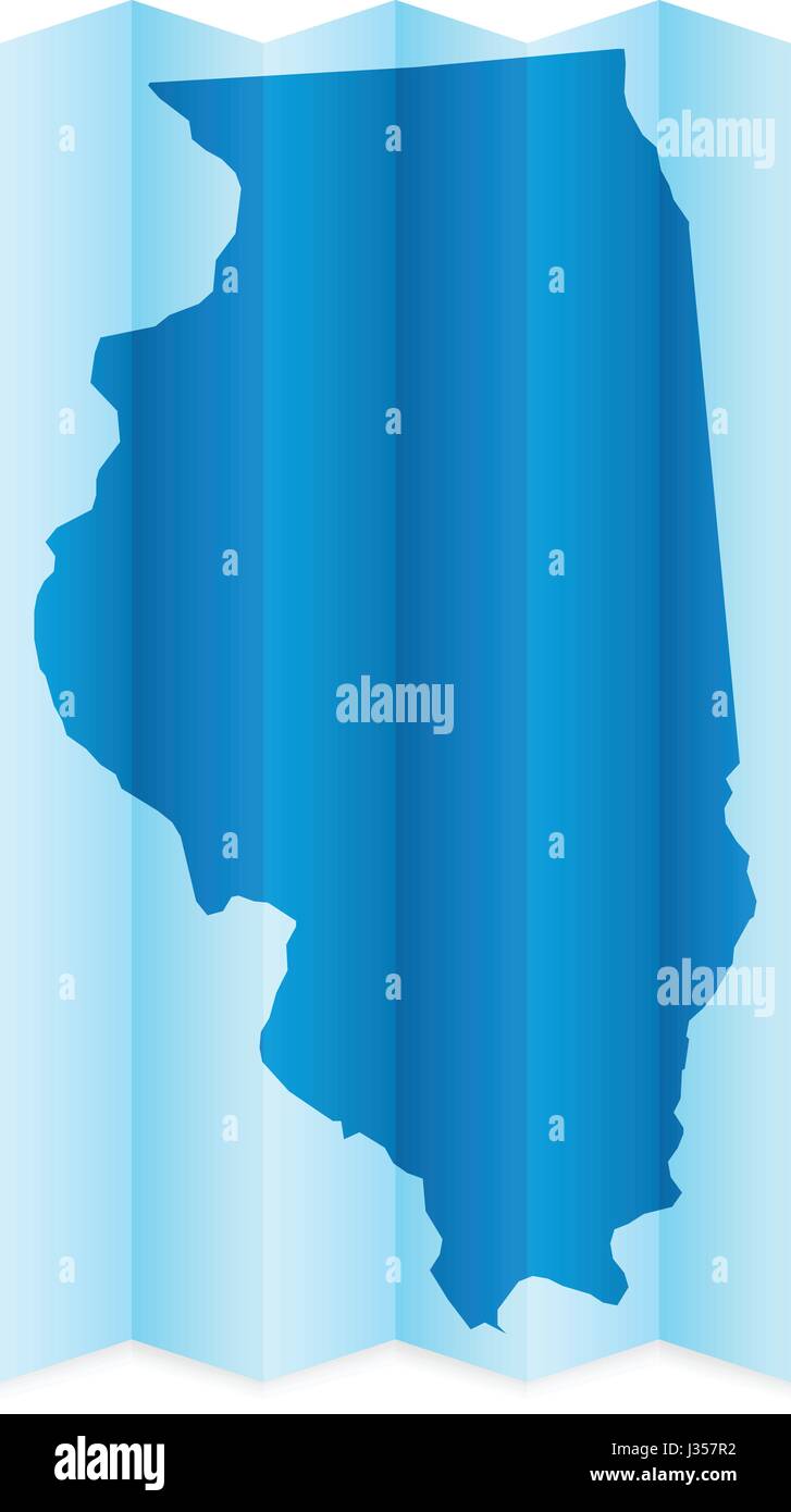 Illinois map on a white background. Vector illustration Stock Vector ...