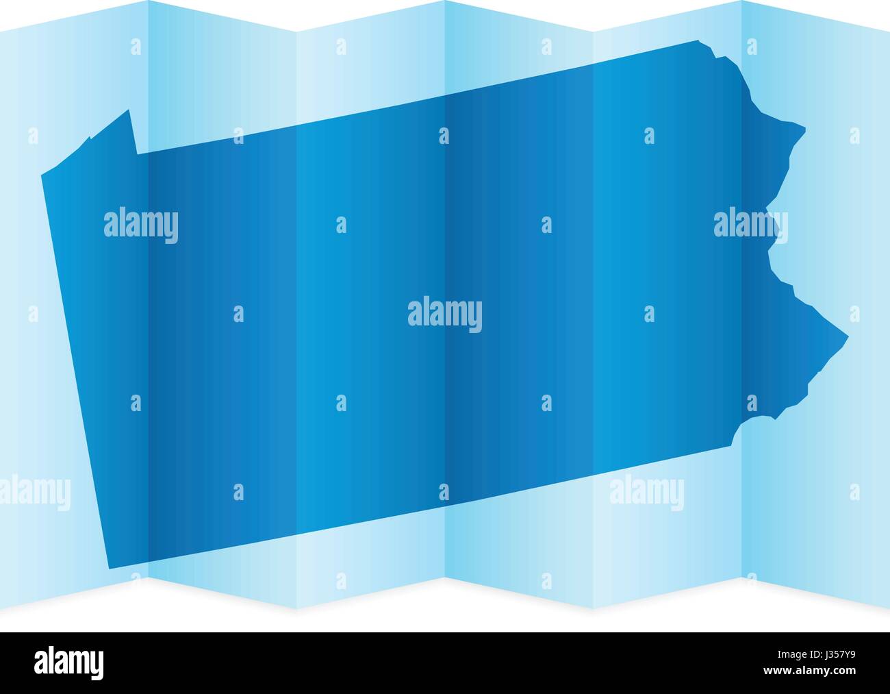 Pennsylvania map on a white background. Vector illustration Stock ...