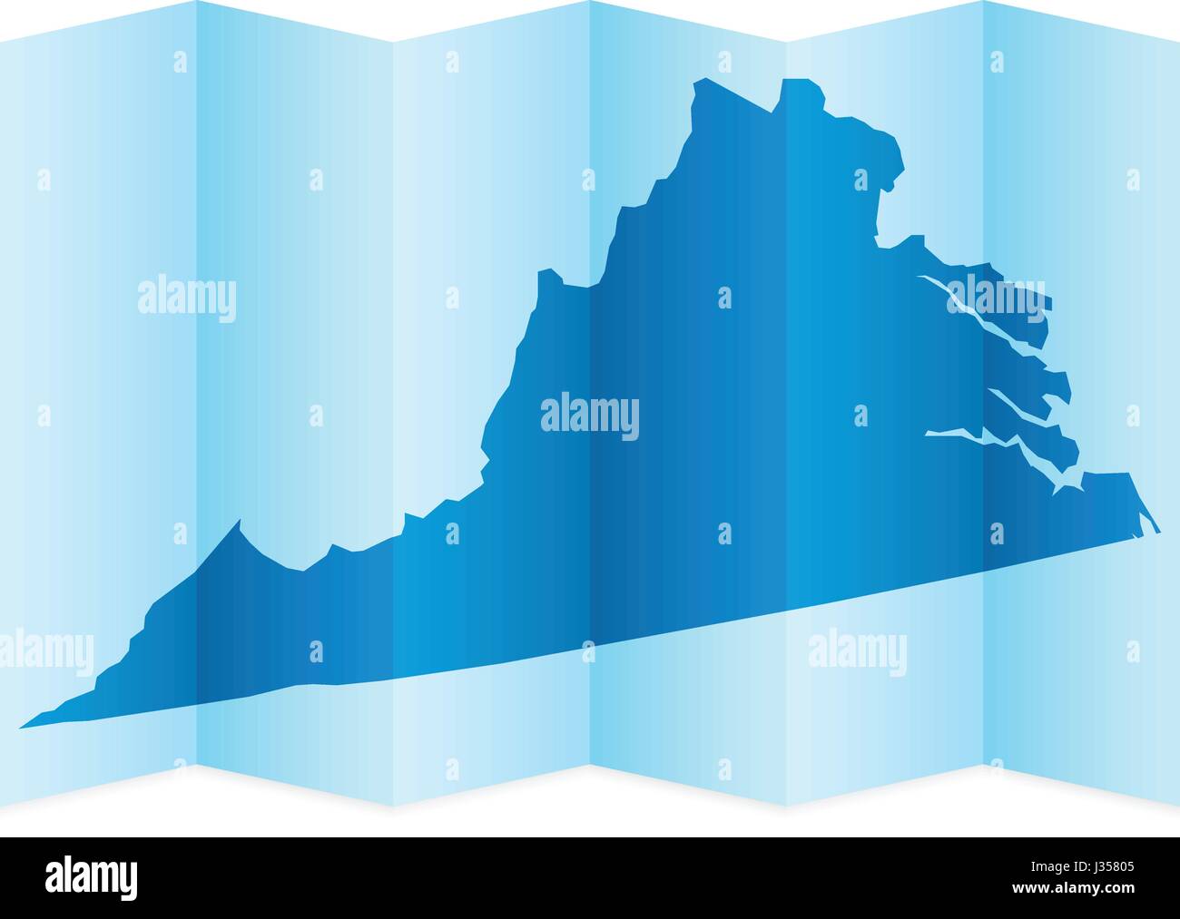 Virginia map on a white background. Vector illustration Stock Vector ...