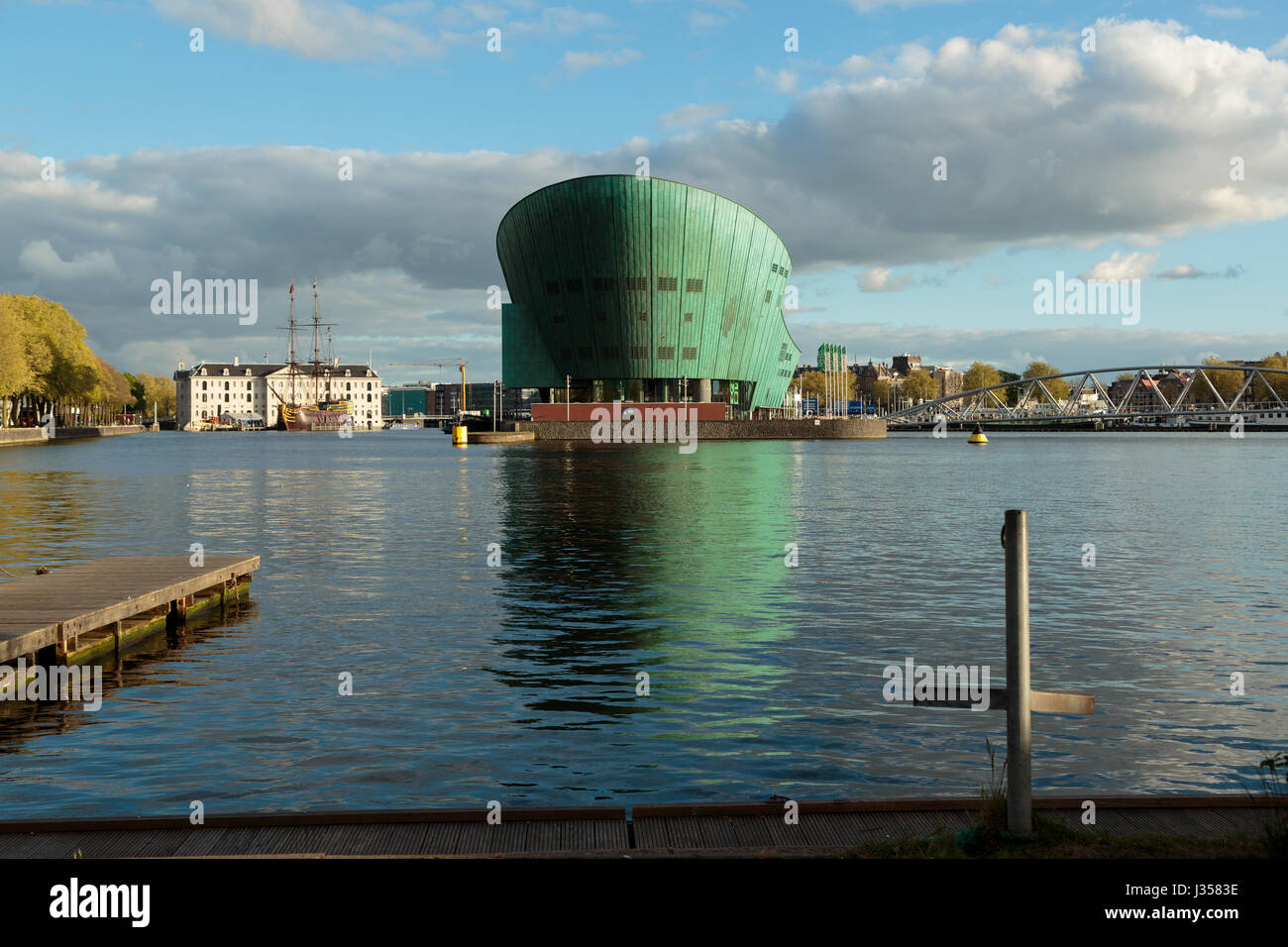 A photograph of the building housing the NEMO Science Museum in the ...