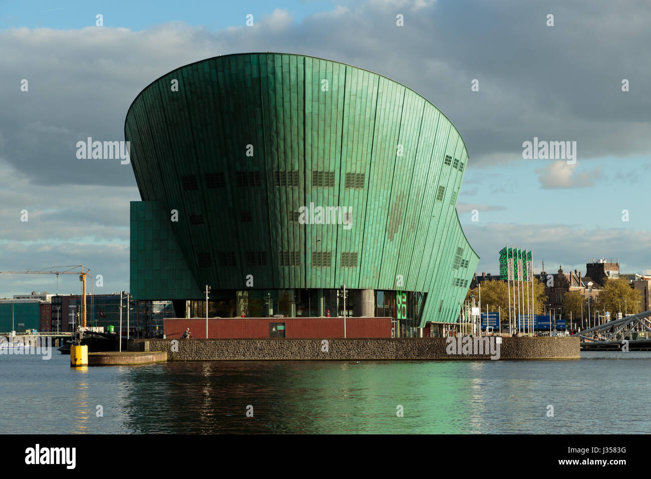 A photograph of the building housing the NEMO Science Museum in the ...
