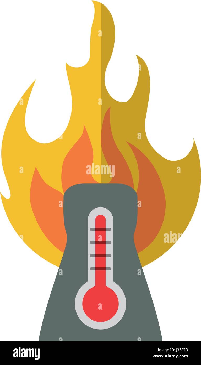 Global warming symbol Stock Vector Image & Art - Alamy