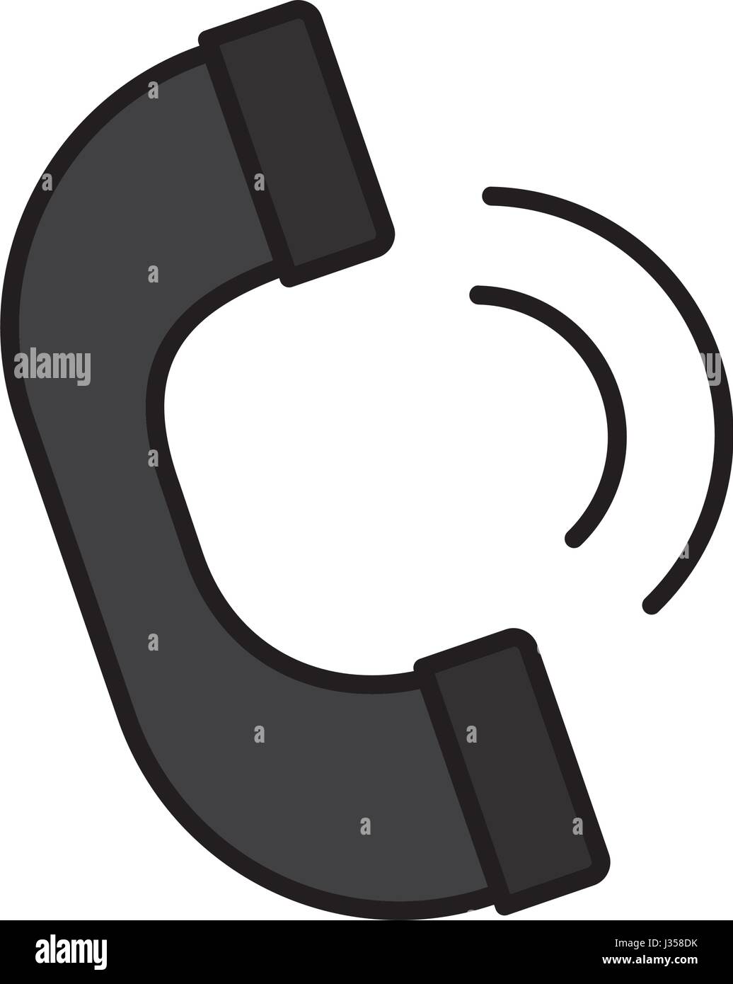 handset phone icon Stock Vector Image & Art - Alamy