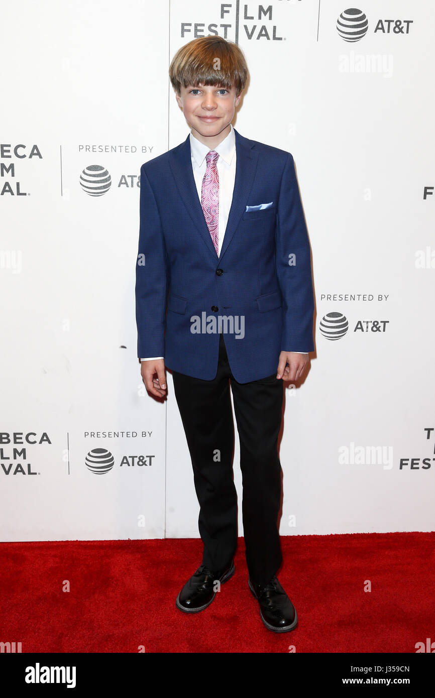 New York, USA. 28th April 2017: Actor Tanner Flood attends the ...