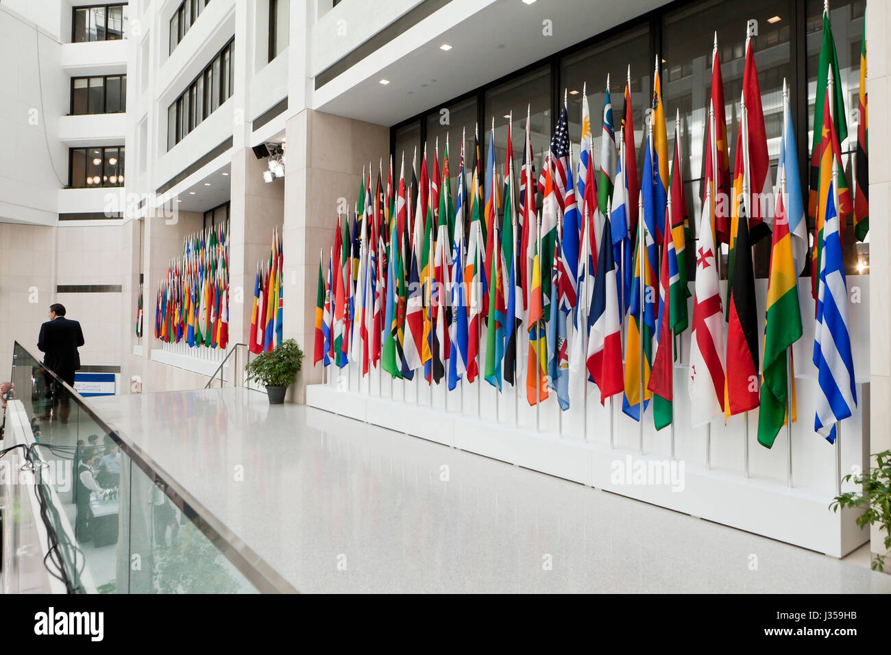 Row of sovereign state flags Stock Photo - Alamy