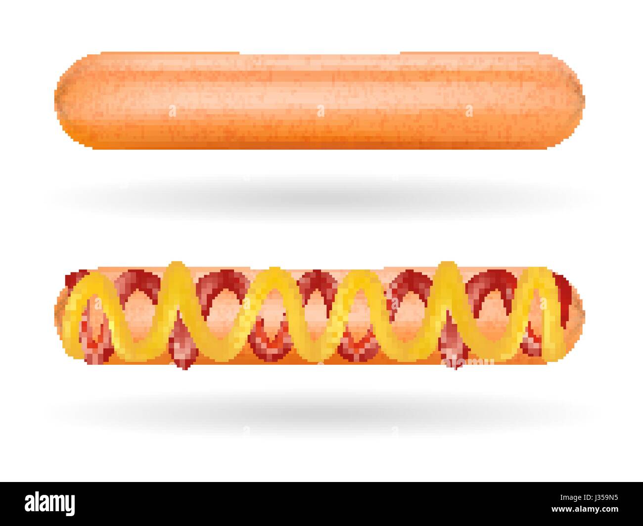 Sausage roasted on grill Stock Vector Images - Alamy