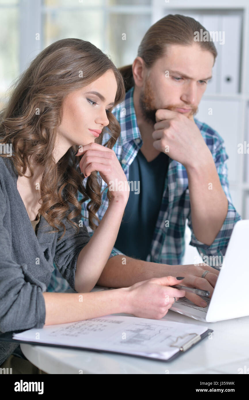 Married couple plans their budget Stock Photo - Alamy