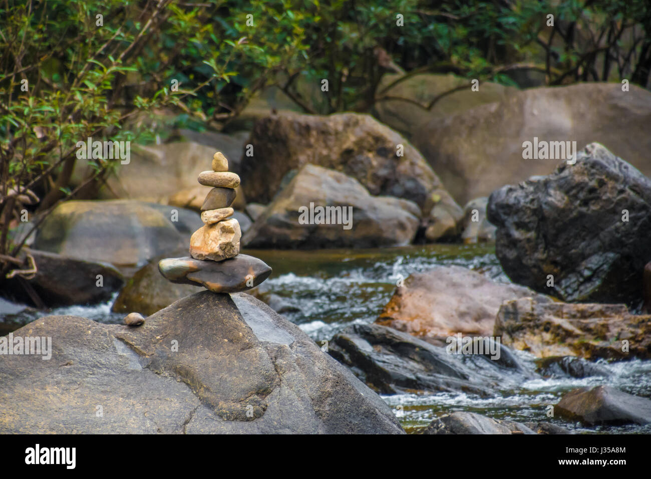 On each other stacked river stones hi-res stock photography and images ...