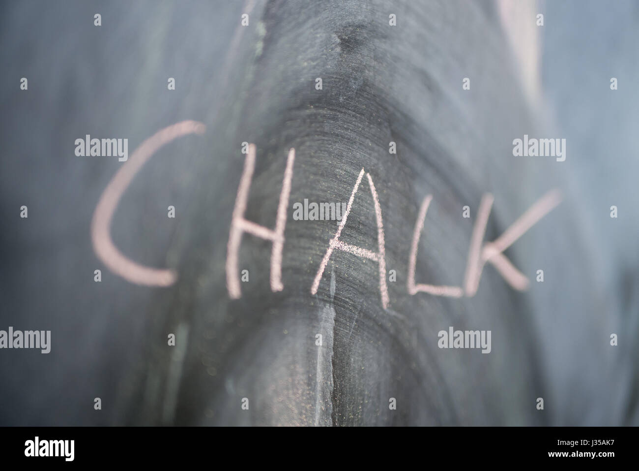 The word chalk written on a chalk board Stock Photo - Alamy