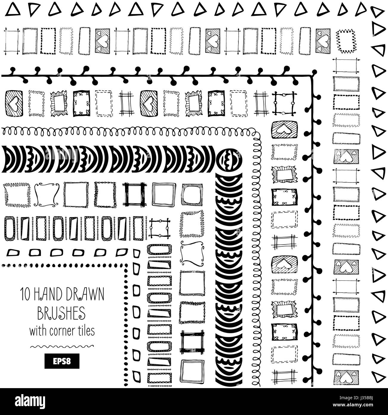 Seamless brushes for frames hi-res stock photography and images - Alamy