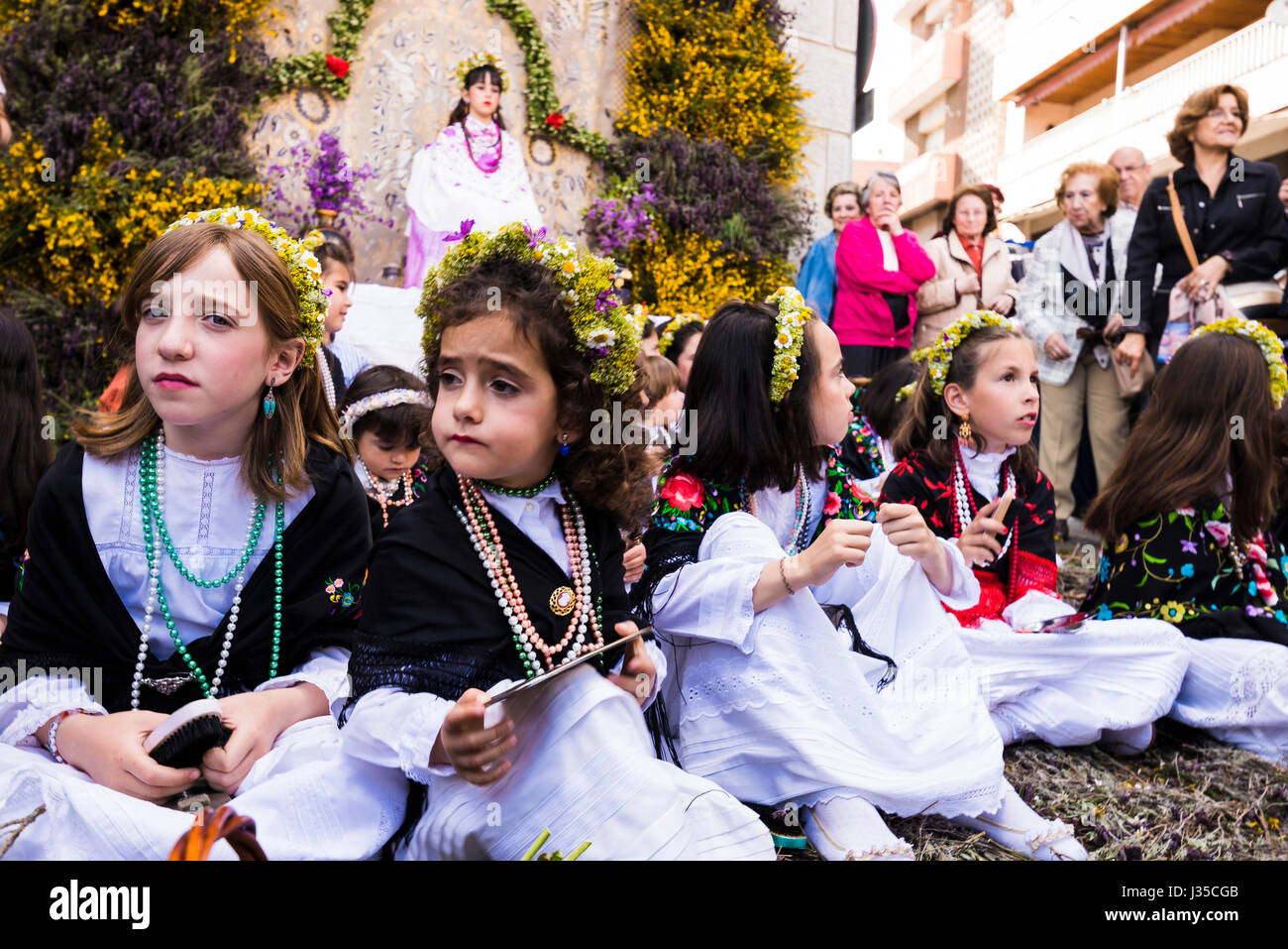Colmenar Viejo, Madrid. Spain. 2nd May, 2017. Spanish girl in ...