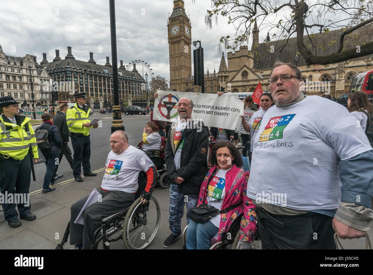 London, UK. 2nd May 2017. Disabled People against Cuts (DPAC) march ...
