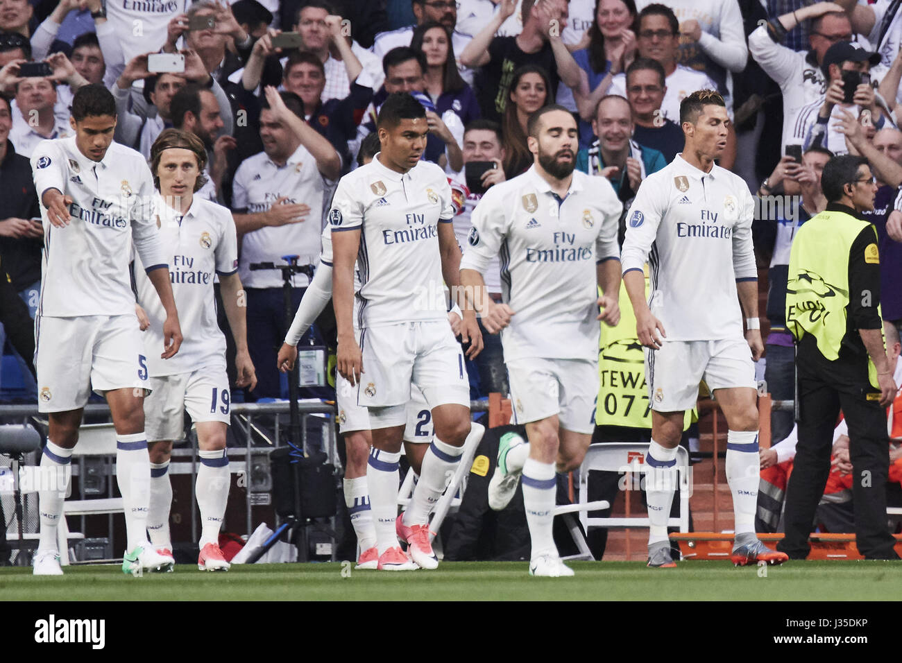 Madrid, Spain. 2nd May, 2017. Cristiano Ronaldo (forward; Real Madrid ...