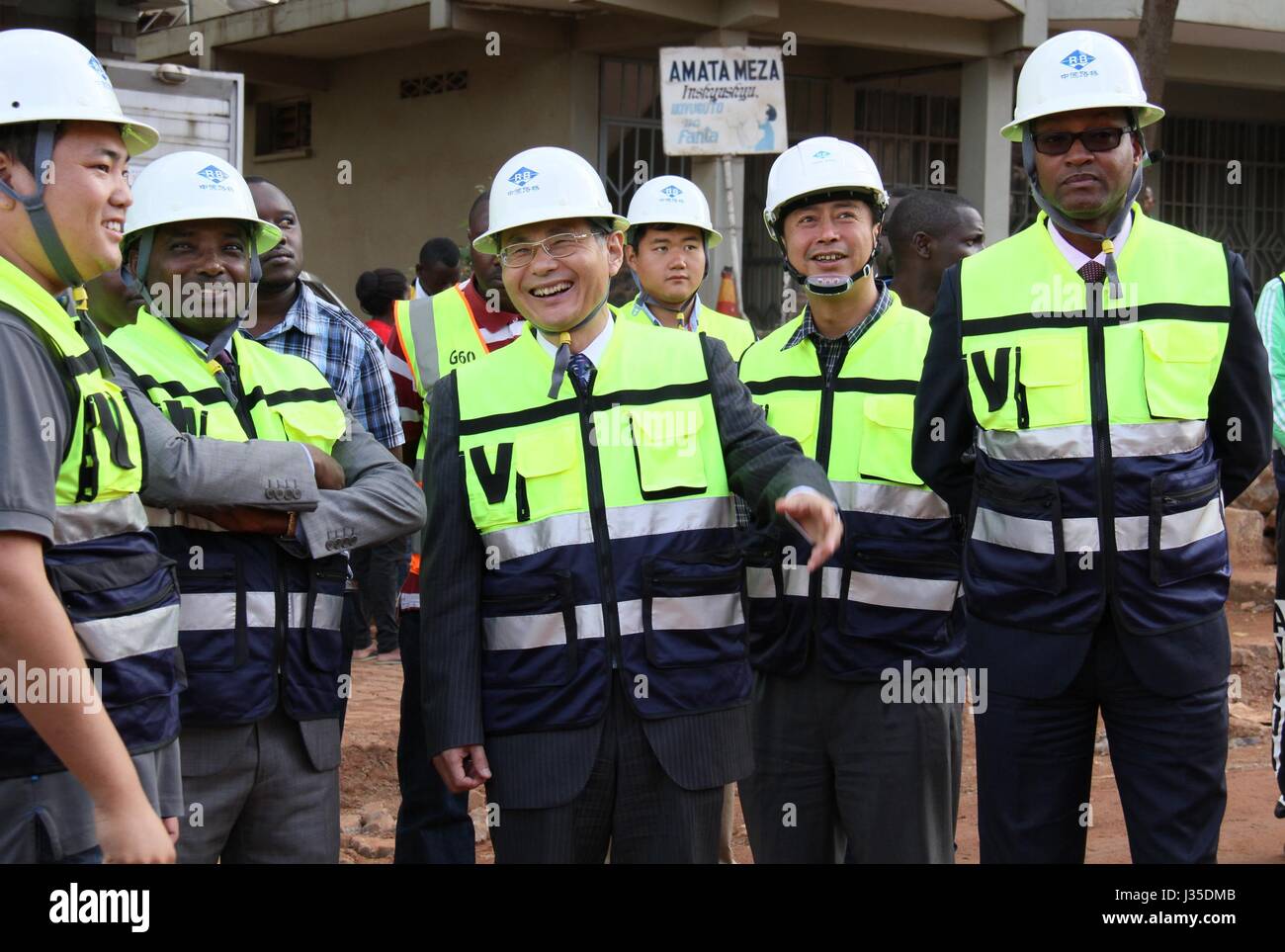 Kigali, Rwanda. 2nd May, 2017. Chinese Ambassador to Rwanda Rao Hongwei ...