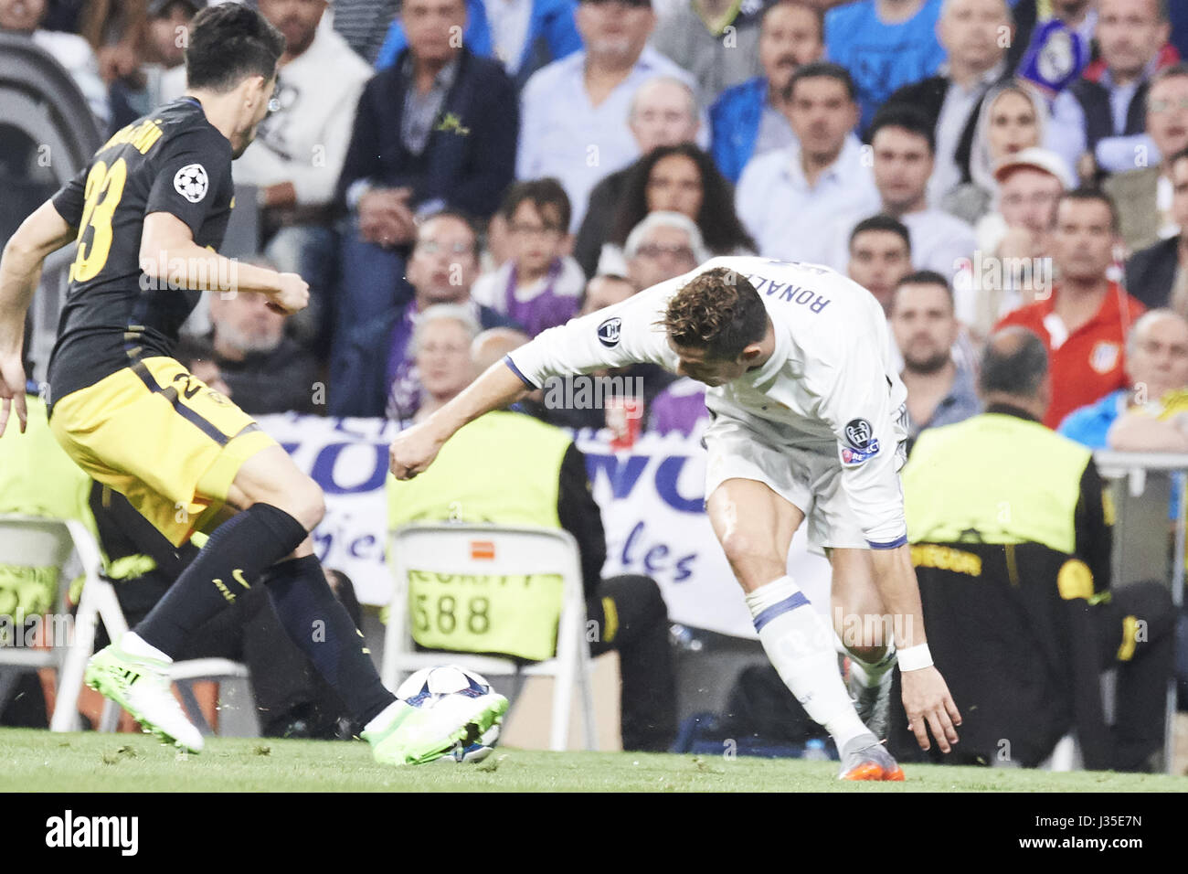 Madrid, Spain. 2nd May, 2017. Cristiano Ronaldo (forward; Real Madrid ...