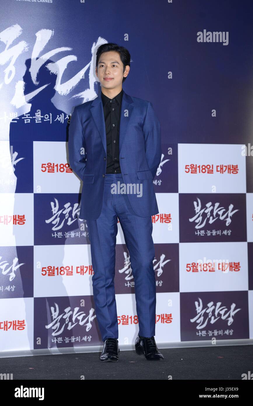 Seoul, Korea. 02nd May, 2017. Kyung gu Sol, Shi Shi Ren, Hye-jin Jeon ...