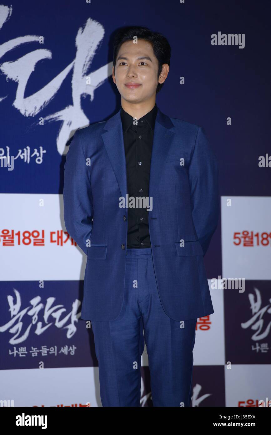 Seoul, Korea. 02nd May, 2017. Kyung gu Sol, Shi Shi Ren, Hye-jin Jeon ...