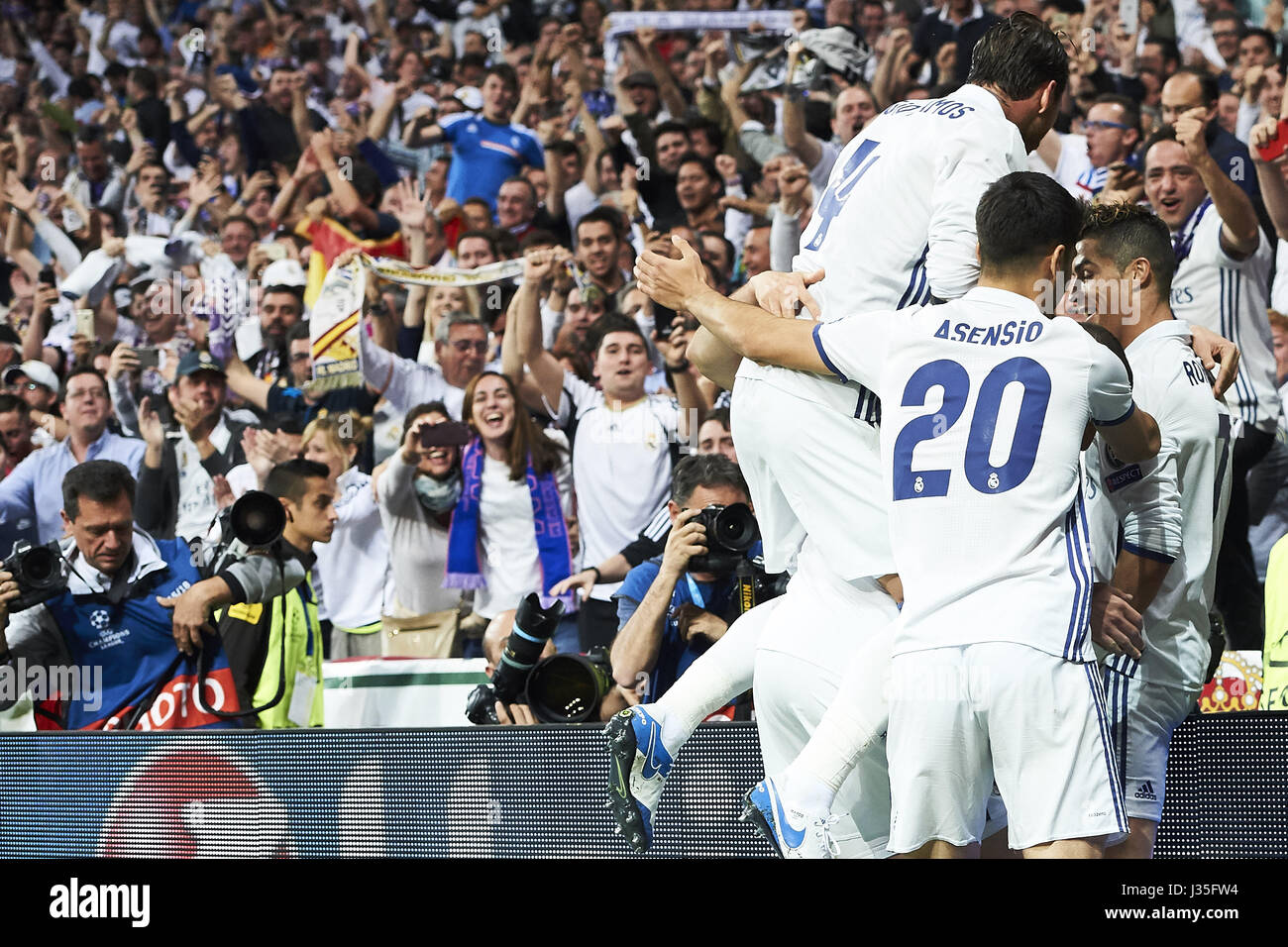 Madrid, Spain. 2nd May, 2017. Cristiano Ronaldo (forward; Real Madrid ...