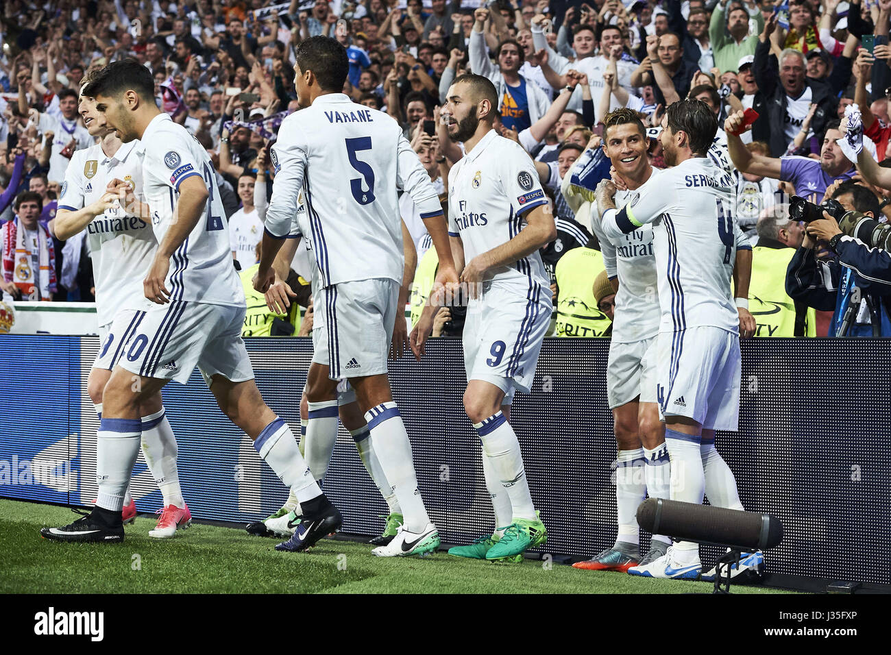 Madrid, Spain. 2nd May, 2017. Cristiano Ronaldo (forward; Real Madrid ...