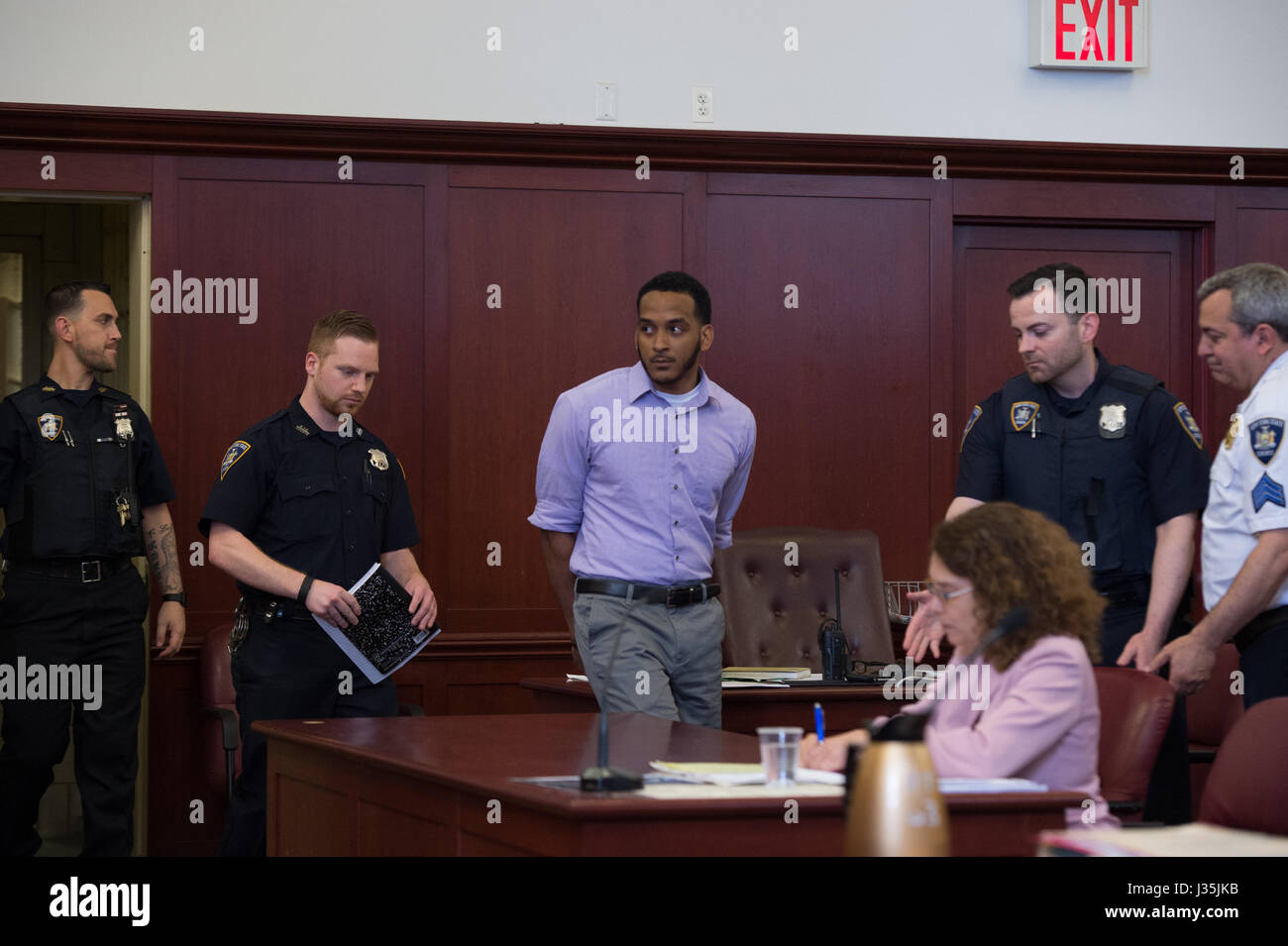 New York, NY, USA. 2nd May, 2017. DOMONIC WHILBY arrives for sentencing ...