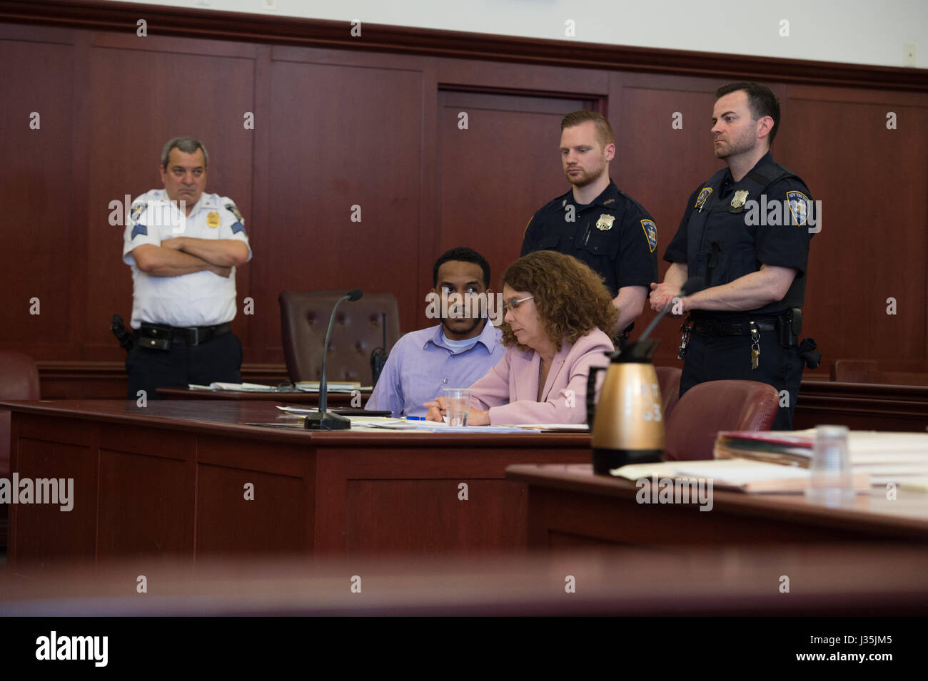 New York, New York, USA. 2nd May, 2017. DOMONIC WHILBY is sentenced at ...