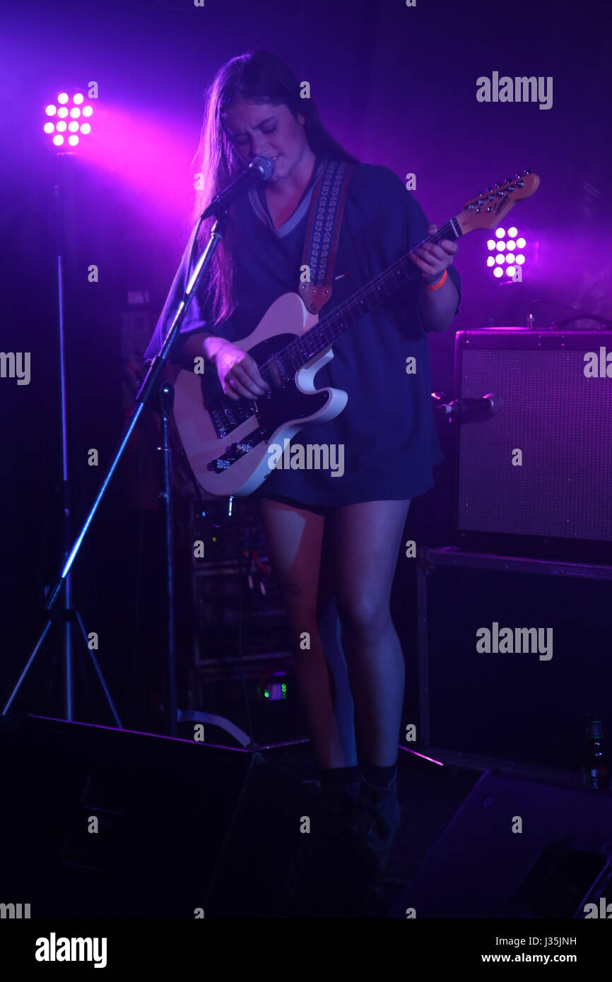 Sydney, Australia. 2 May 2017. Ruby Fields performs at the Neuw denim ...