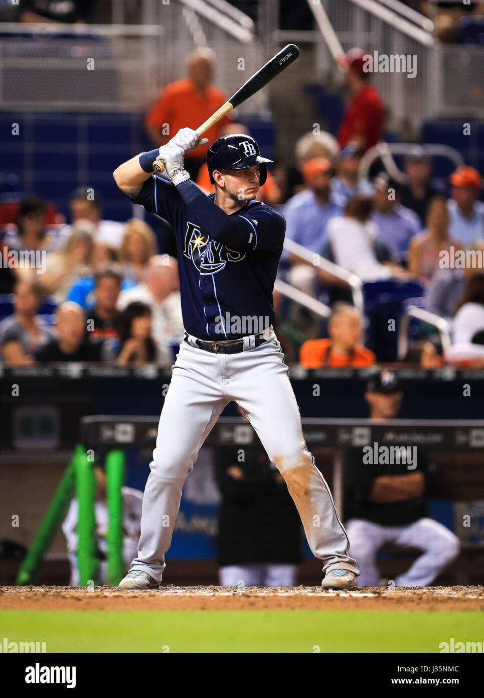 Miami, Florida, USA. 02nd May, 2017. Tampa Bay Rays shortstop Daniel ...