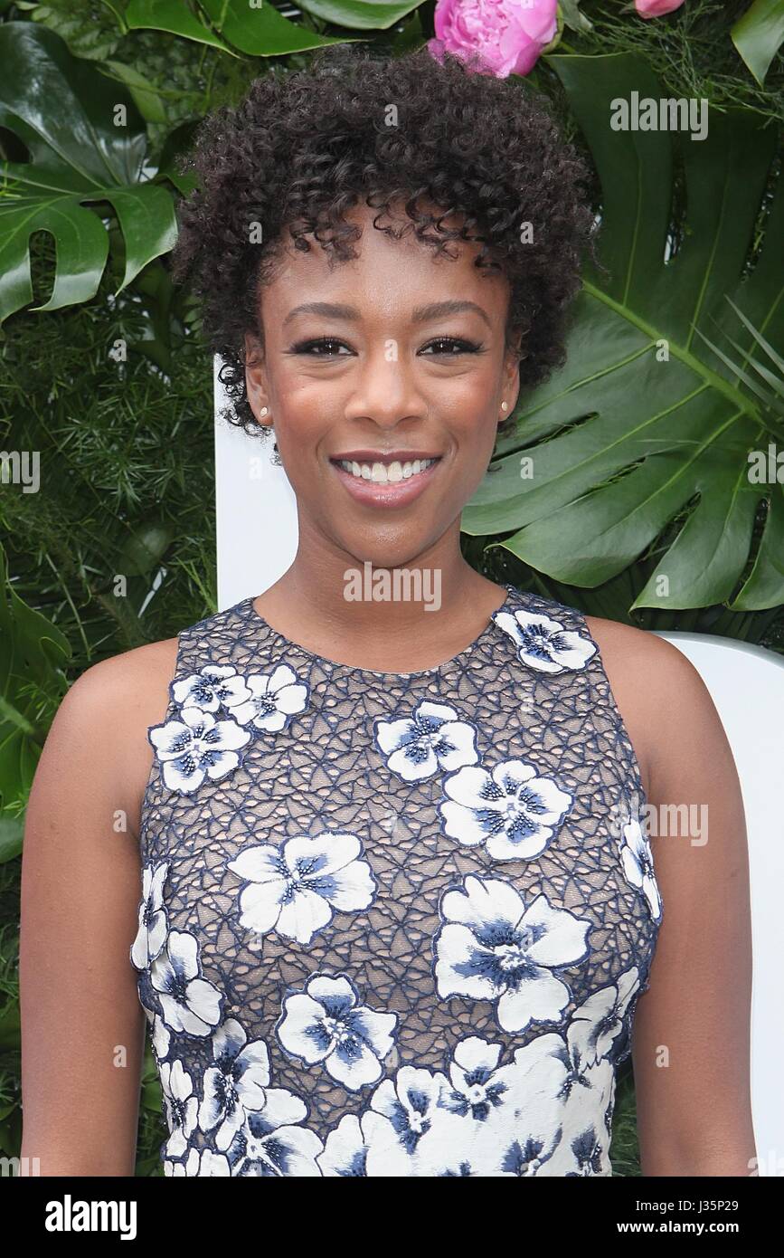 New York, NY, USA. 3rd May, 2017. Samira Wiley at Hulu's 2017 Upfront ...