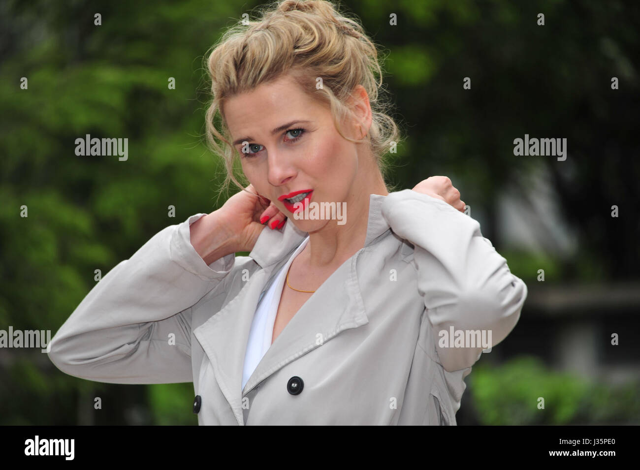 Munich, Germany. 03rd May, 2017. Actress Katrin Rover arrives to the ...