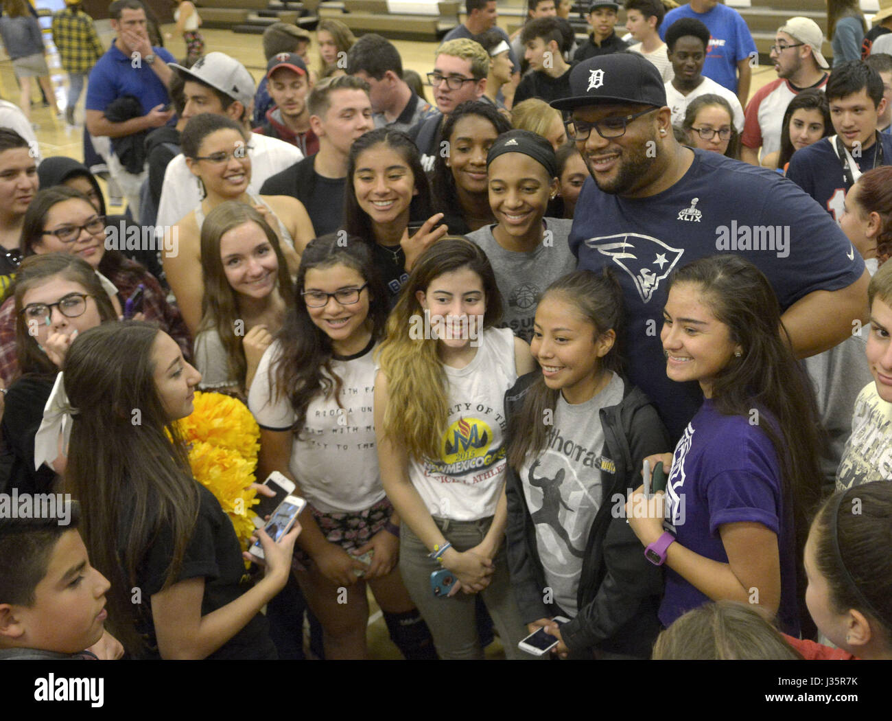 Usa. 3rd May, 2017. SPORTS -- Cibola football player and current New ...