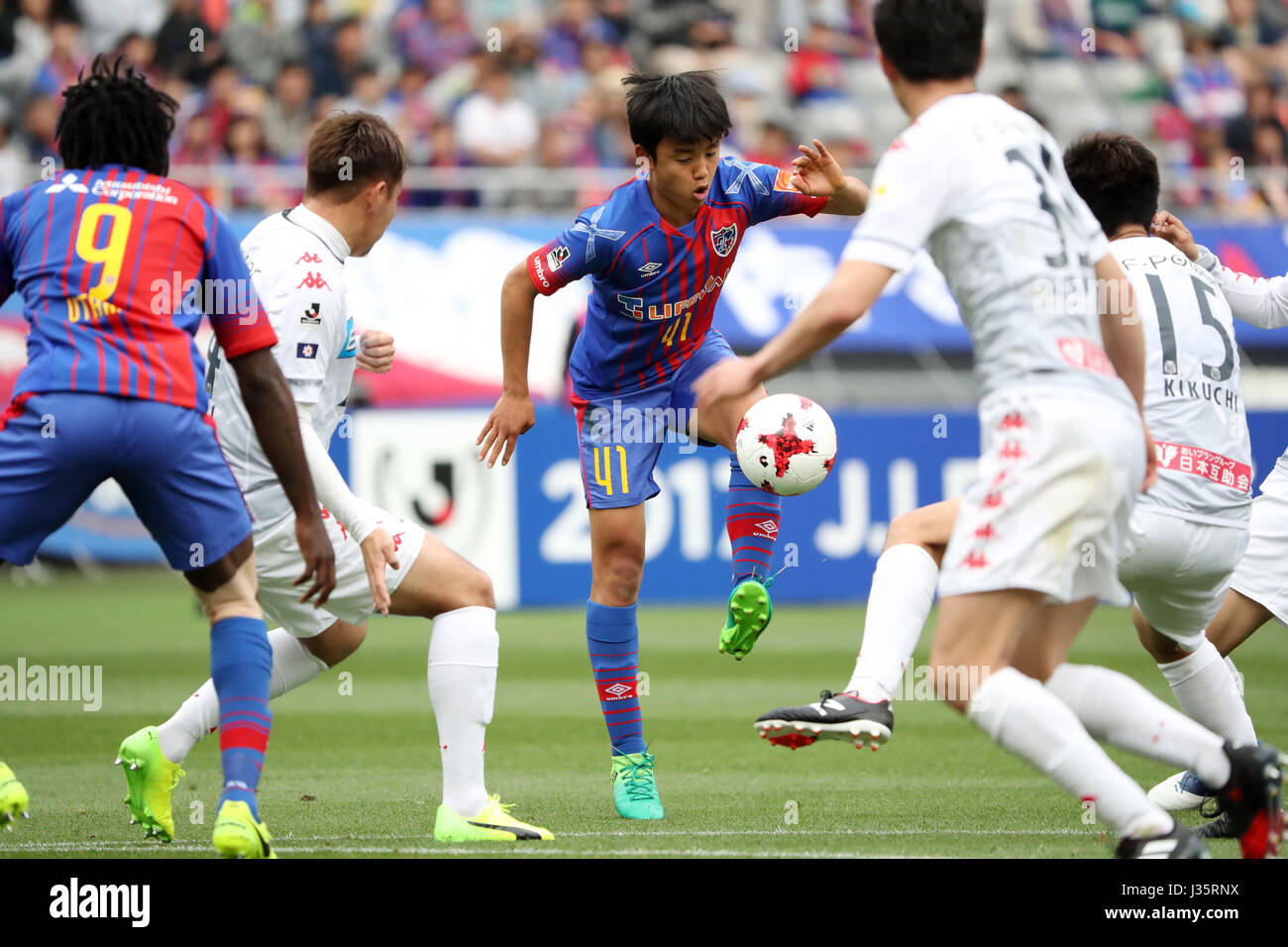 Tokyo, Japan. 3rd May, 2017. Takefusa Kubo (FC Tokyo) Football/Soccer ...