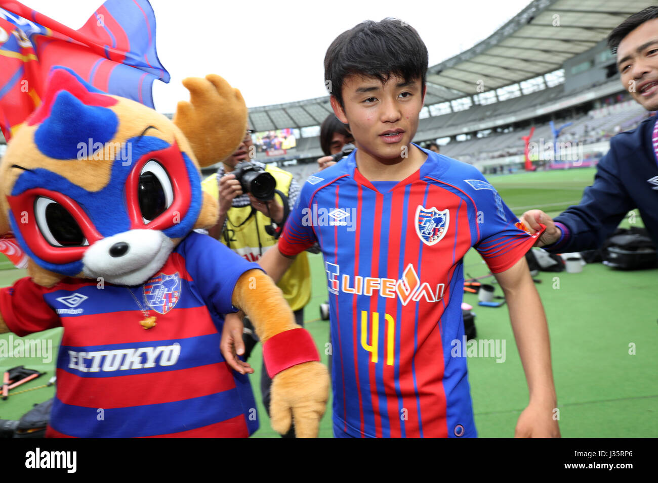 Tokyo, Japan. 3rd May, 2017. Takefusa Kubo (FC Tokyo) Football/Soccer ...