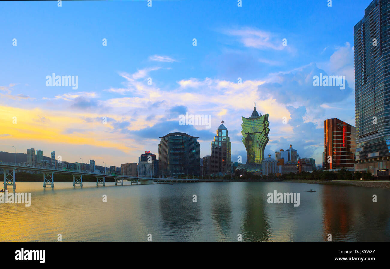 MACAU CHINA - August 22- important landscape of macau landmark building ...