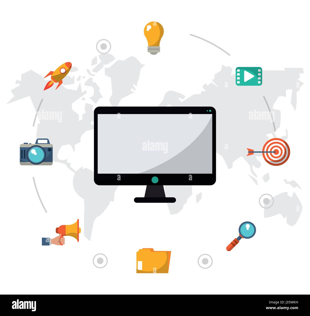 Digital and media Stock Vector Images - Alamy