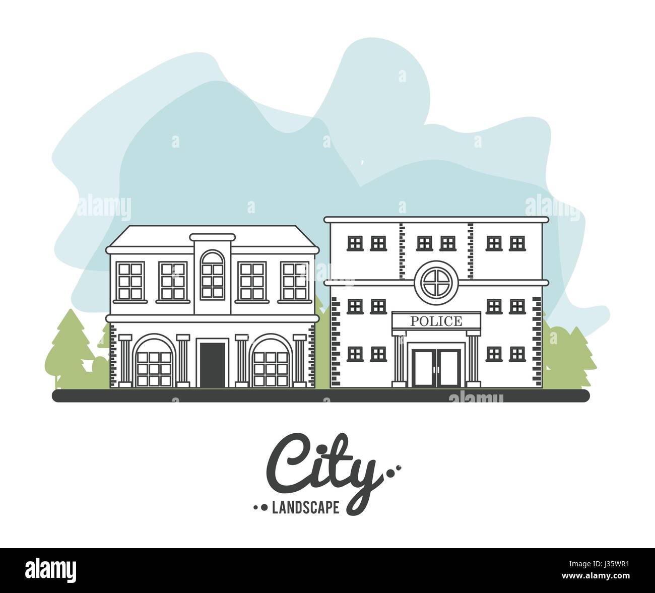 Tree police line Cut Out Stock Images & Pictures - Alamy