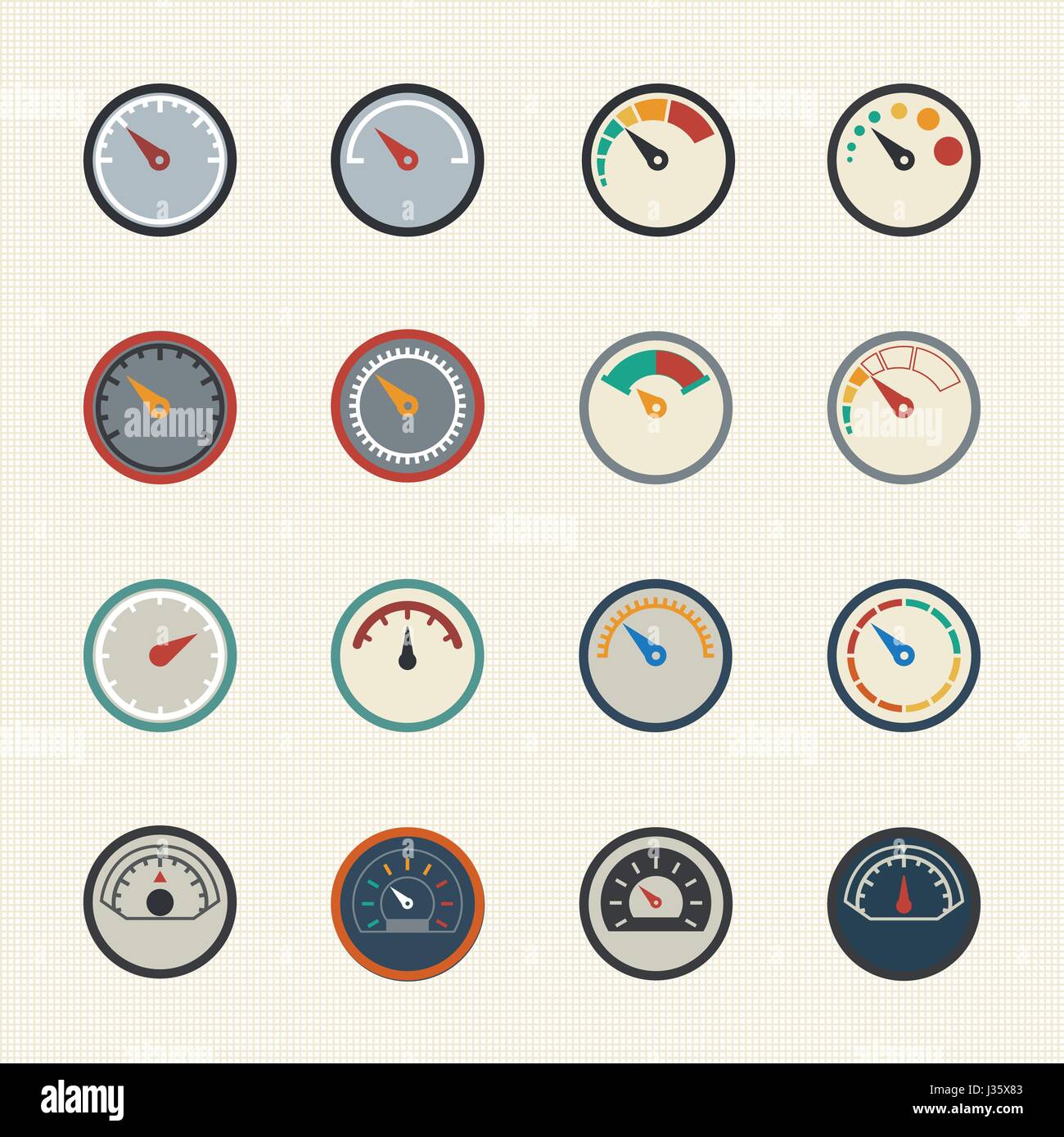 Circular Meter icons set Stock Vector Image & Art - Alamy
