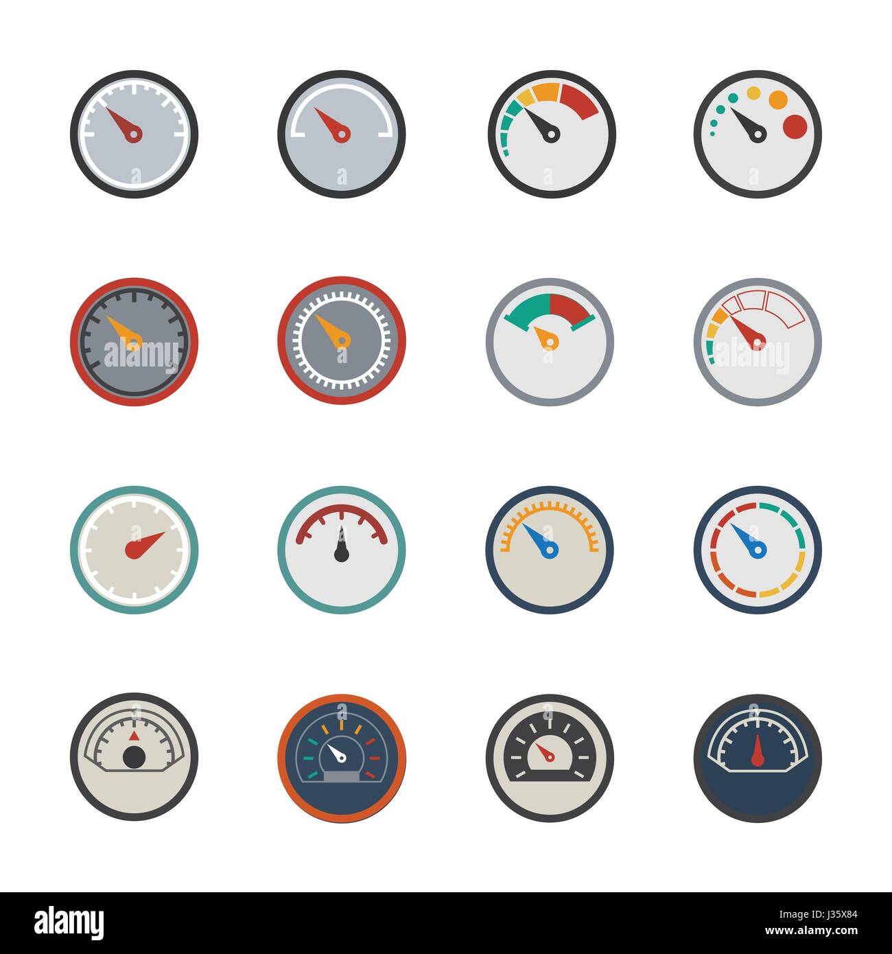 Circular Meter icons set Stock Vector Image & Art - Alamy